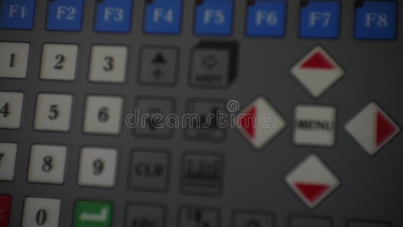 Automatic Control Panel with Different Buttons and Lights Stock Video ...