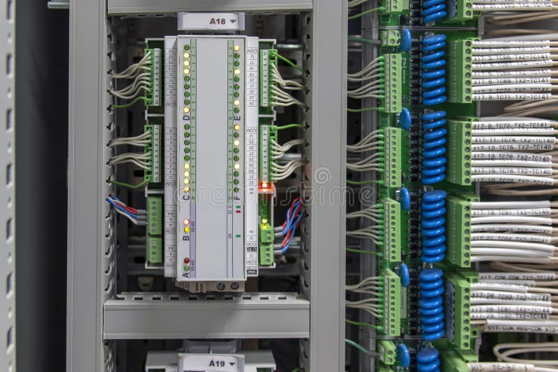 Automatic Control Systems Close-up. Components and Controls for Process ...
