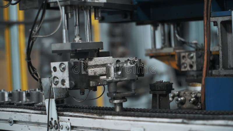 Automatic Conveyor Assembling Device at Factory. Production Electrical ...