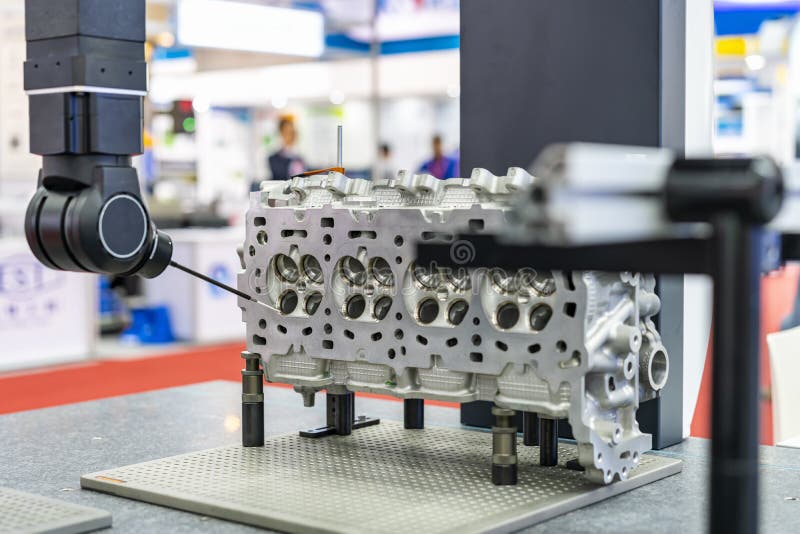 Automatic Coordinate Measurement Machine CMM during Inspection ...