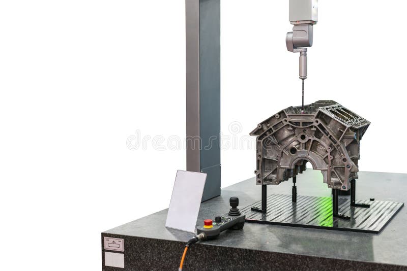 Automatic Coordinate Measurement Machine CMM during Inspection ...