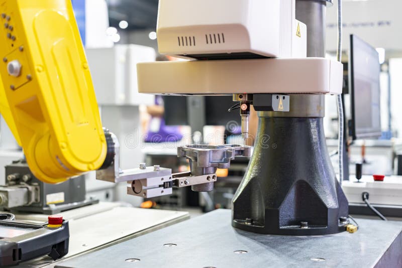 Automatic Coordinate Measurement Machine CMM during Inspection ...