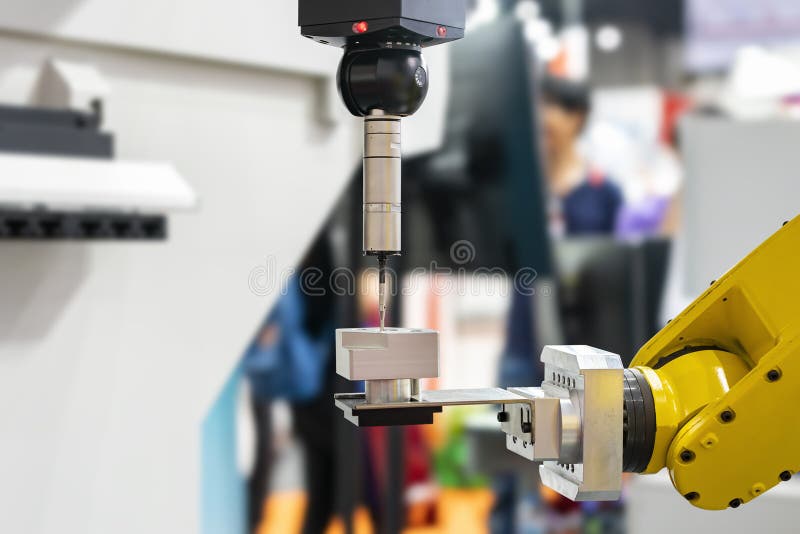 Automatic Coordinate Measurement Machine CMM during Inspection ...