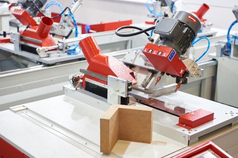 Automatic Cutting Machine Woodworking Stock Image - Image of industrial ...