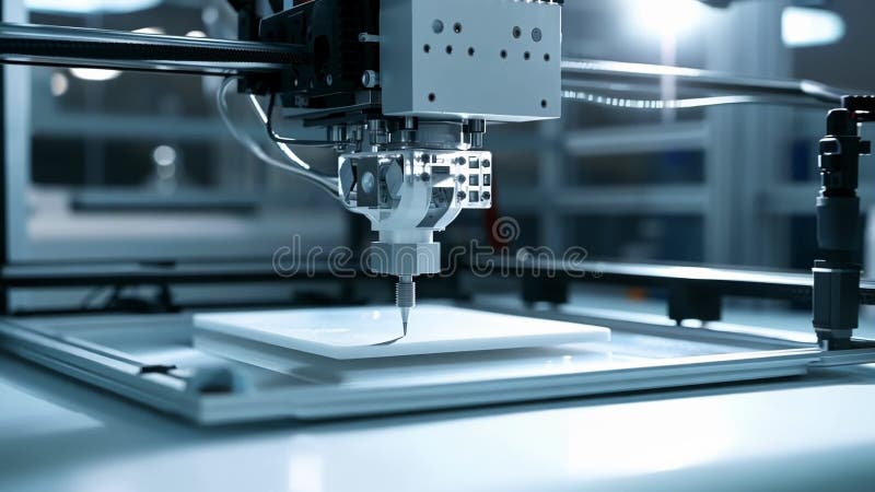 Automatic 3d Printer Creating Prototype Model at Modern Factory Stock ...