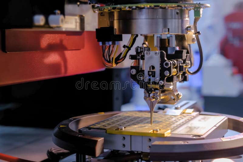 Automatic Desktop Wire Bonder Working in Demonstration Mode at ...