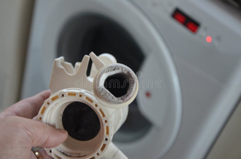 Limescale Damage To Washing Machine Stock Image - Image of pipes ...