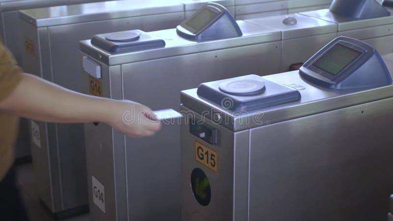 Automatic Door of Subway Train Station while Passenger Stock Footage ...