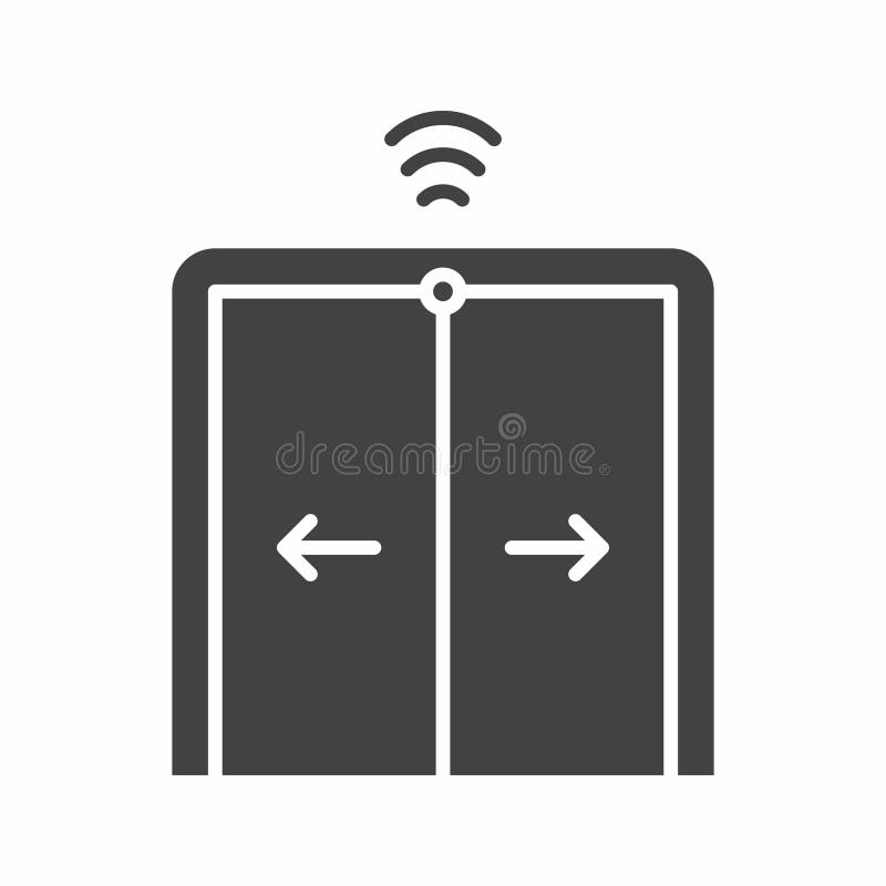 Automatic Doors Icon Vector Image. Stock Vector - Illustration of ...