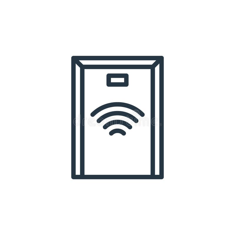 Automatic Doors Icon Vector from Smart Home Concept. Thin Line ...