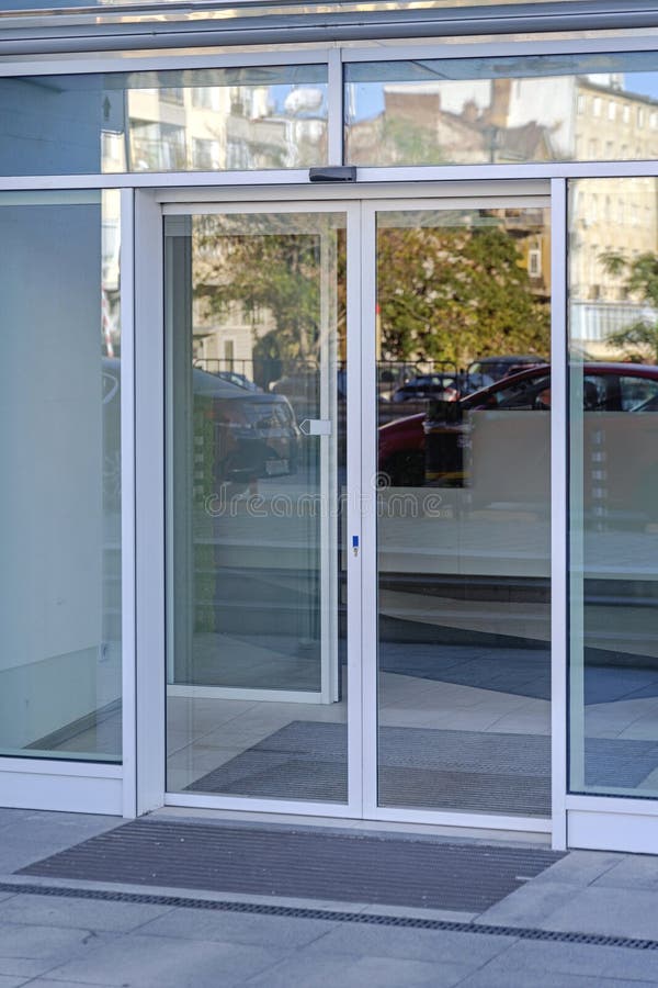 Automatic Doors Sensor stock image. Image of sofia, exterior - 297976103