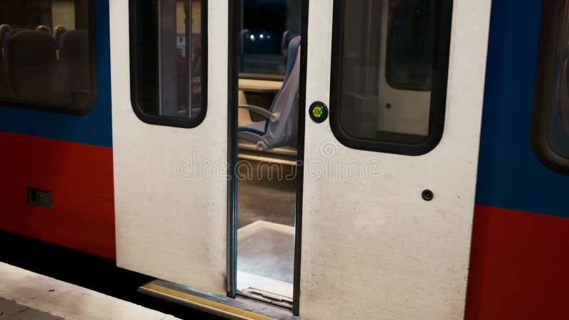 The Automatic Doors of the Train Closed after All the Passengers Had ...