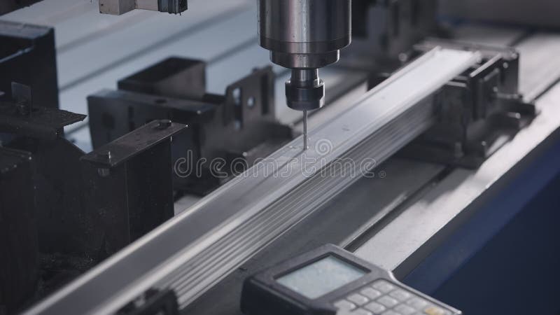 Automatic Drilling Machine with CNC Control. the Process of Creating ...