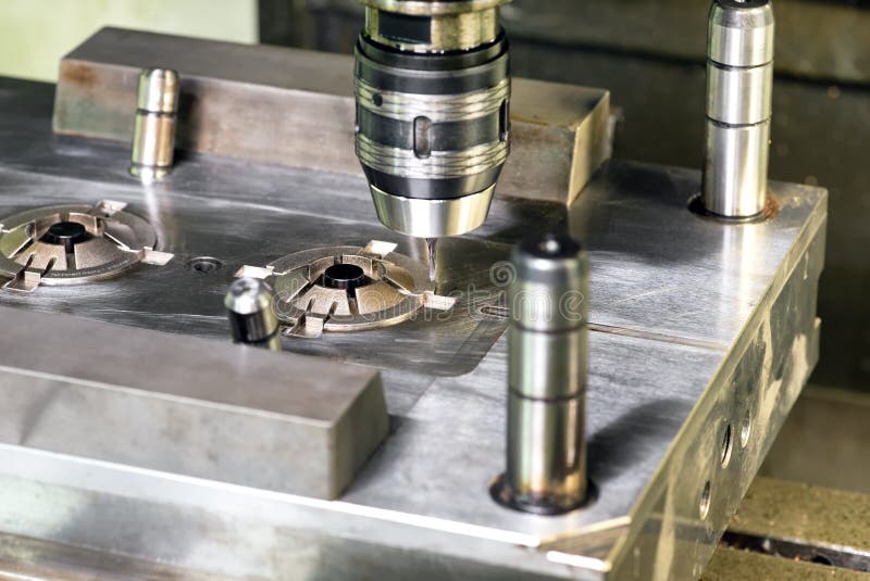 Automatic Drilling Machine Over Mold Stock Image - Image of manufacture ...