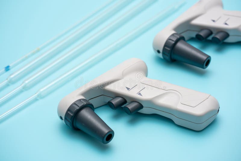 Automatic Electric Pipette for Scientific Laboratory Stock Image ...