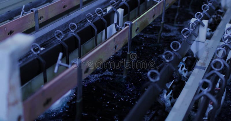 Automatic Equipment with Microchips Circuit Boards in Solution in ...