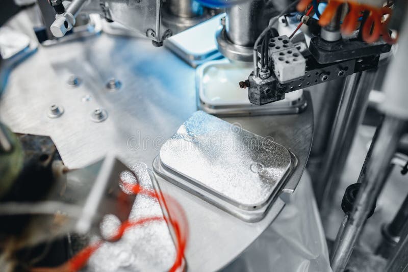 Automatic Equipment for Packing Boxes with Foil, Dairy Products ...