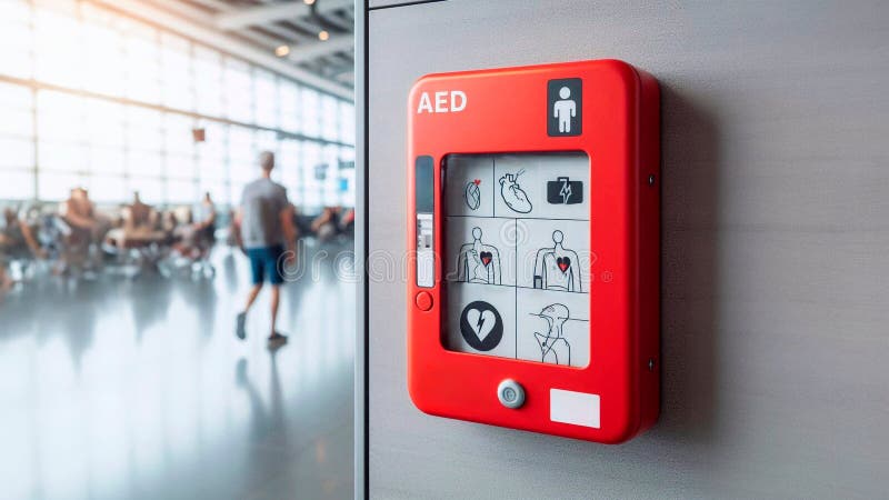 Automatic External Defibrillator (AED). Generated AI Stock Illustration - Illustration of ...