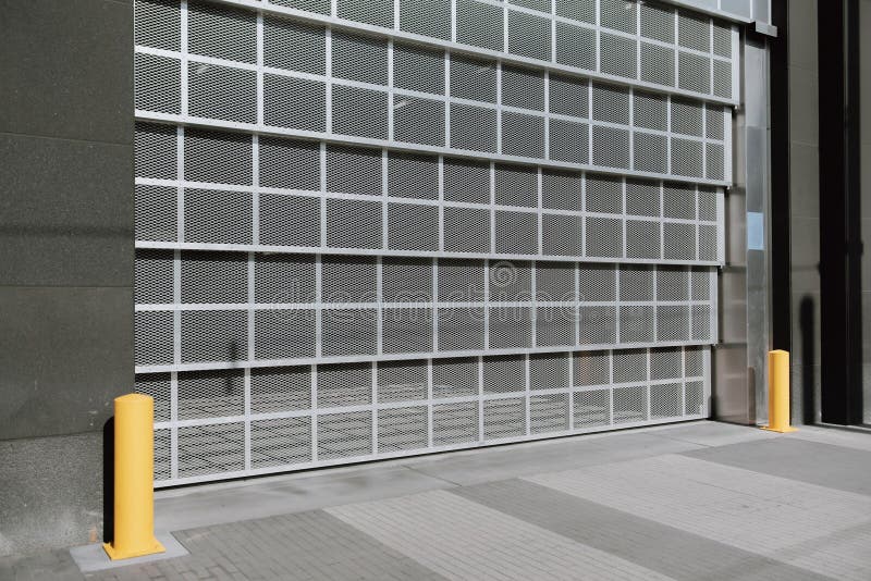 Automatic Factory Door Indoor. Stock Photo - Image of design, garage ...