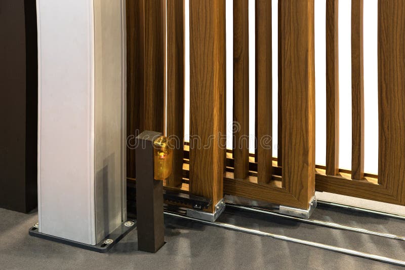 Automatic Fence Opening with Modern Remote Control Stock Image - Image ...