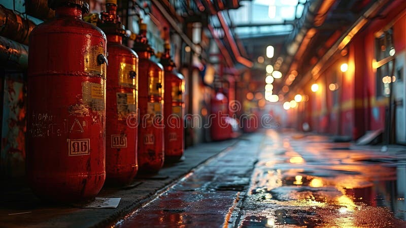 Automatic Fire Extinguishing System Gas Cylinders with Compressed Air ...