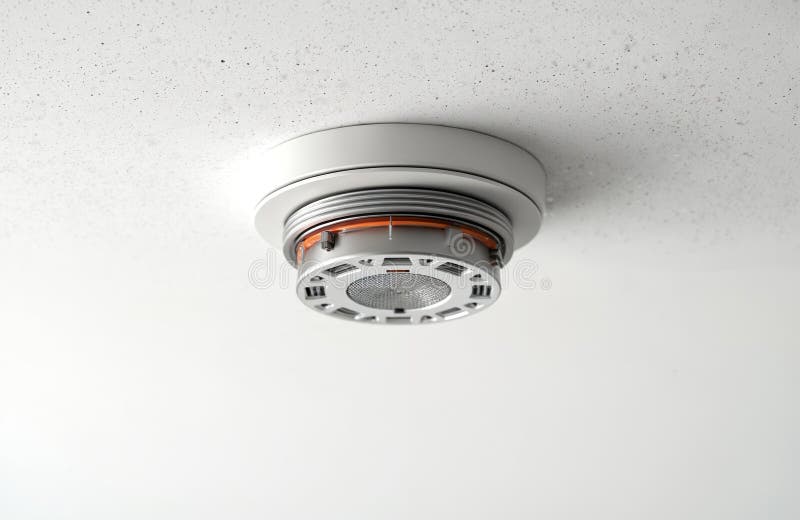 Automatic Fire Sprinkler Installed on White Ceiling. Fire Safety System ...