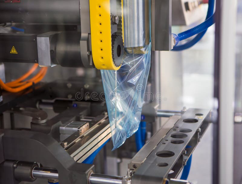 Automatic Food Packing Machine Stock Photo - Image of automated ...