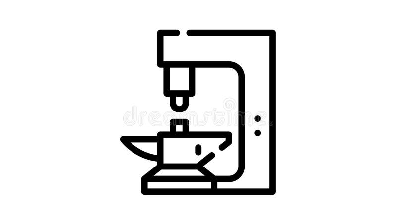 Automatic Forge Black Icon Animation Stock Footage - Video of automatic ...