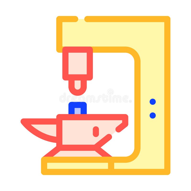 Automatic Forge Color Icon Vector Isolated Illustration Stock Vector ...