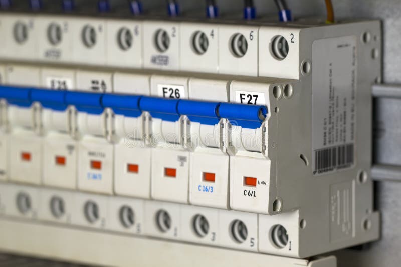 Automatic fuse switches stock photo. Image of fuse, engineering - 51417304
