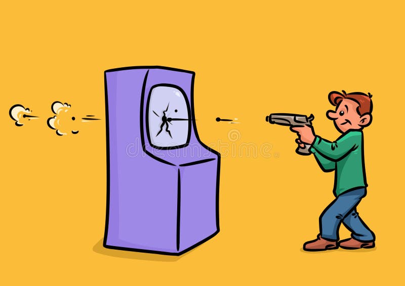 Automatic Game Shooting Range Stock Illustration - Illustration of ...