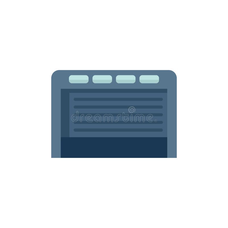 Automatic Garage Door Closing System for Modern House Stock Vector ...