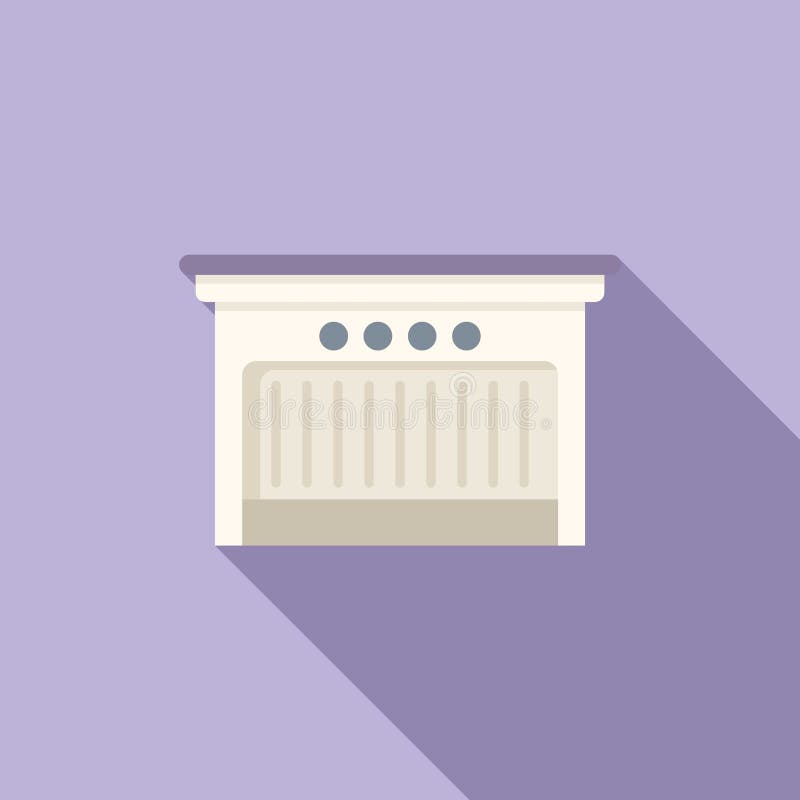 Automatic Gate Icon Flat Vector. Fence House Stock Illustration ...