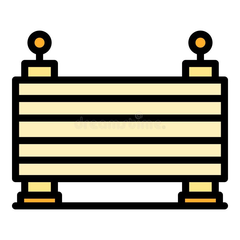 Automatic Gate Icons Set Simple Vector. Electric Door Stock Vector ...