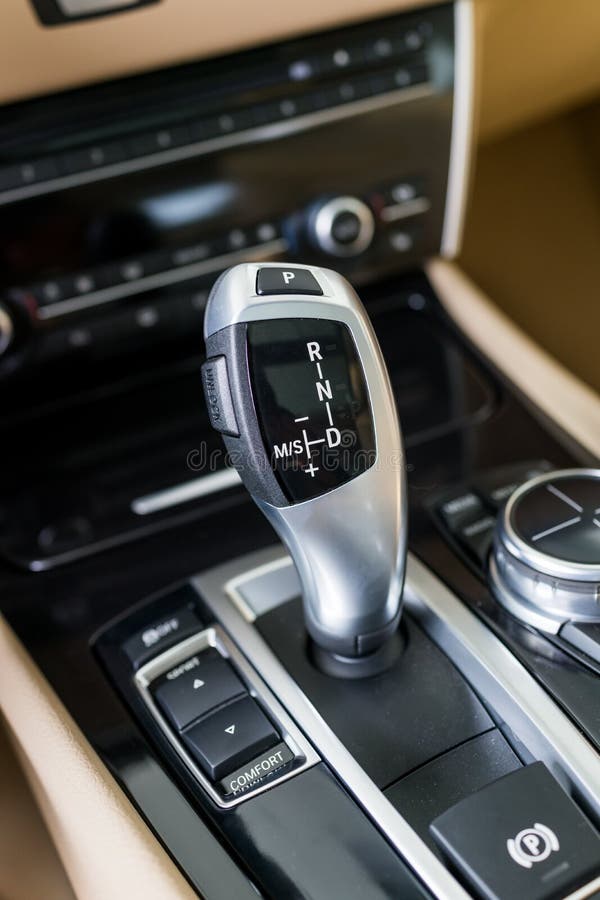 Automatic Gear Shift Handle Stock Photo - Image of driver, fast: 34475716