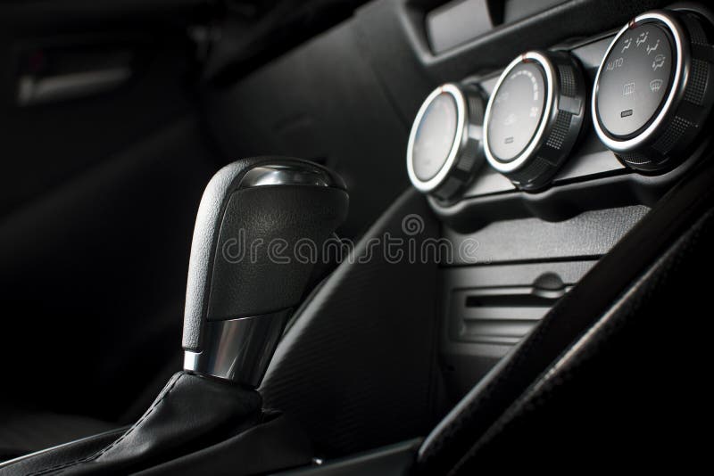 Automatic Gear Stick of Auto Transmission. Stock Photo - Image of ...