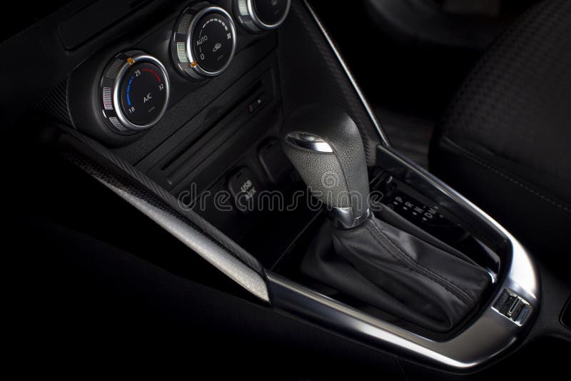 Automatic Gear Stick of Auto Transmission. Stock Image - Image of ...