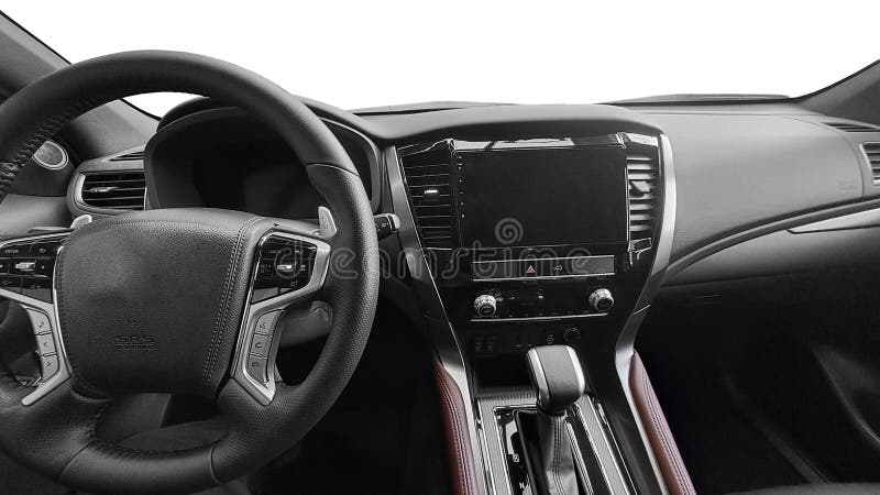 Automatic Gearbox Handle in a Car Stock Photo - Image of black ...