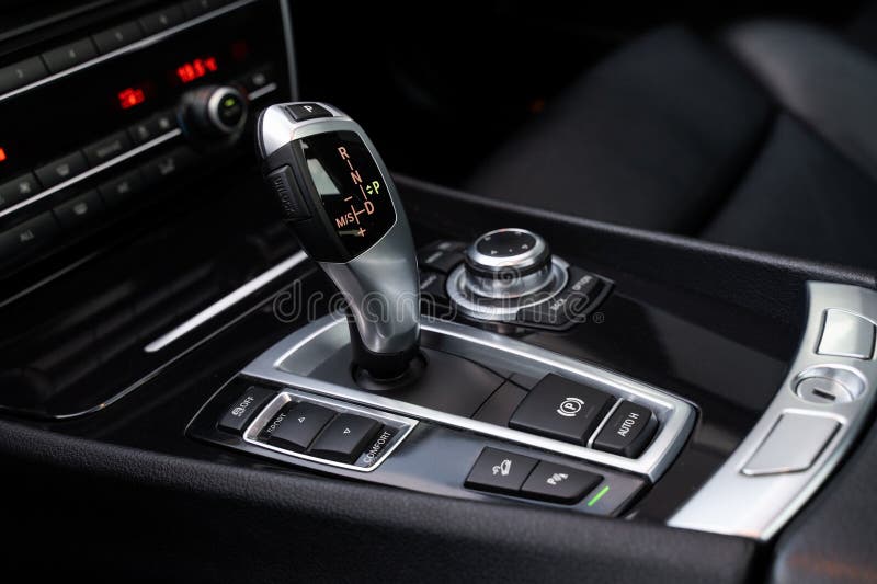 Automatic Gearbox Handle, Multimedia Dashboard and Leather Interior of ...