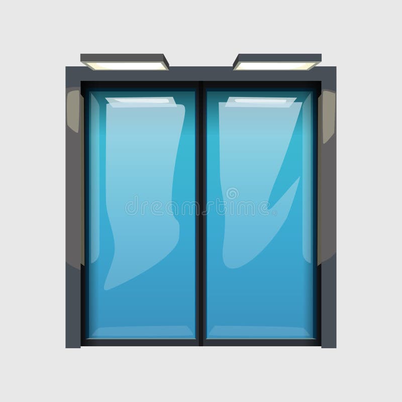 Automatic Glass Doors Stock Illustrations – 294 Automatic Glass Doors ...