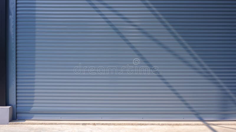 Automatic Gray Roller Shutter Entrance Door of Industrial Warehouse ...