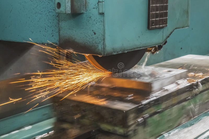 Automatic Grinding and Polishing Machine Stock Image - Image of ...