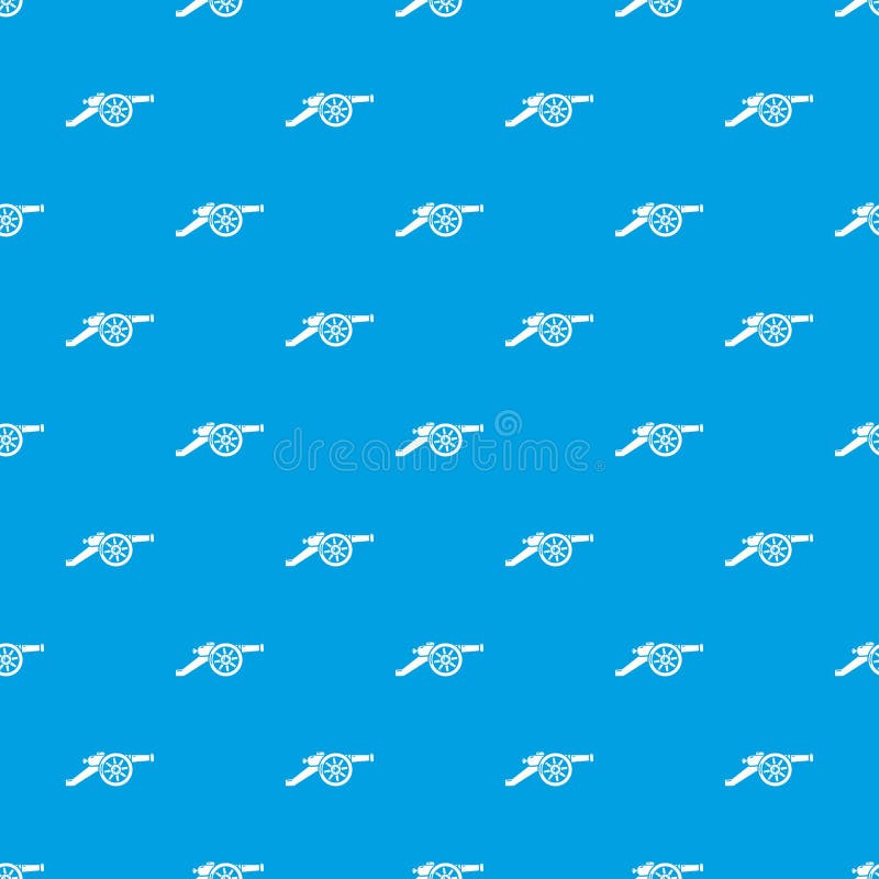 Automatic Gun Pattern Vector Seamless Blue Stock Vector - Illustration ...