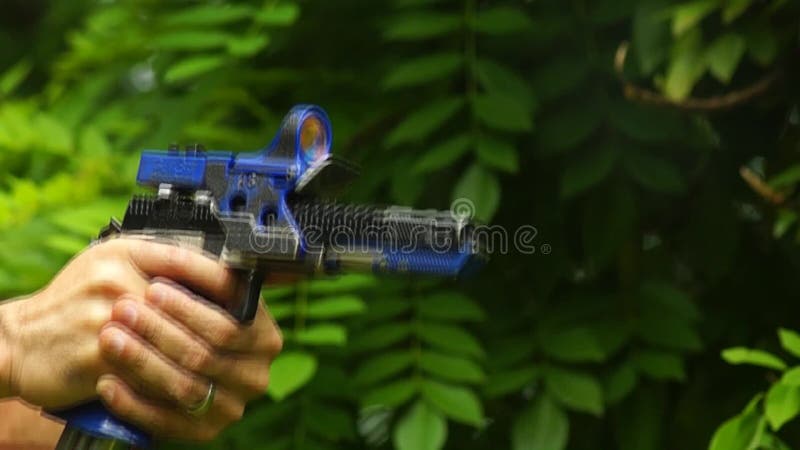 Automatic Handgun Pistol Fire in Practical Shooting Stock Video - Video ...