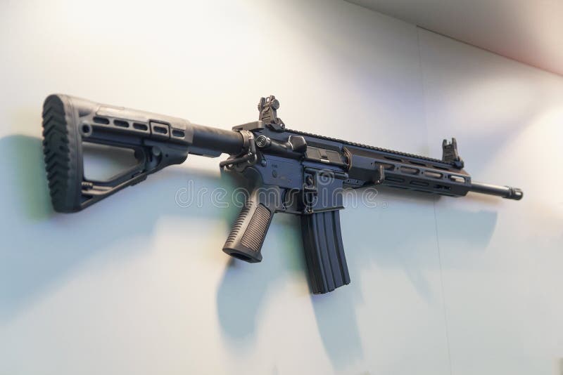 Automatic Helical on the Shop Wall Stock Image - Image of criminal ...