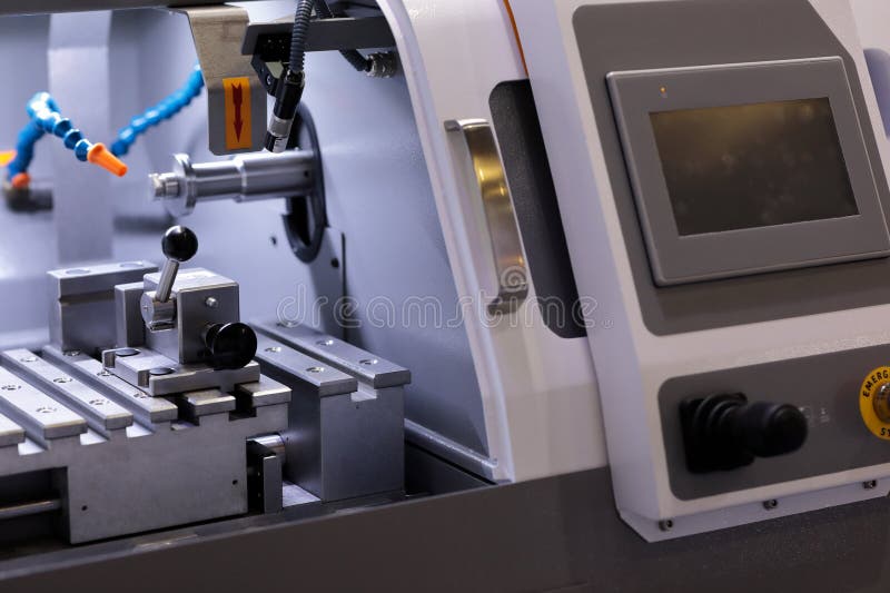 Automatic High Speed Precision Cut-off Machine Stock Image - Image of ...