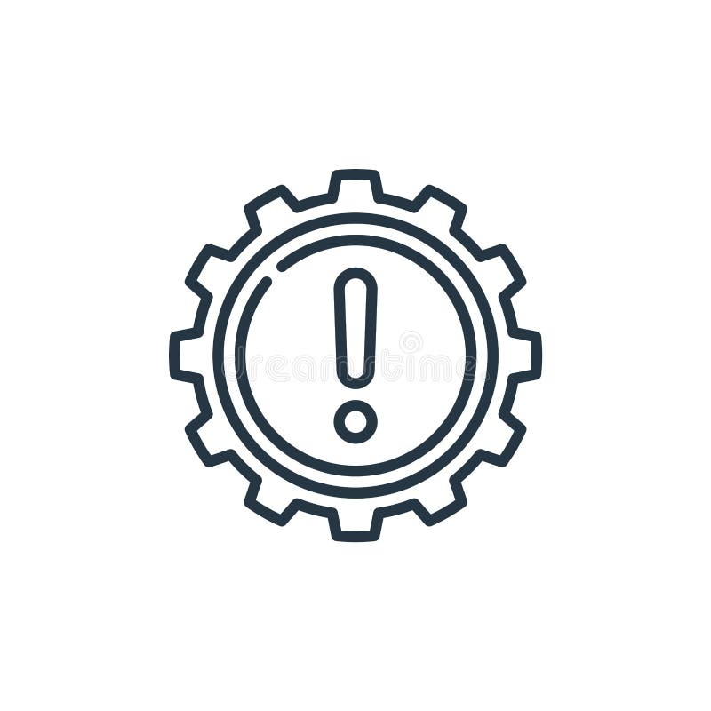 Automatic Icon Vector from Car Engine Concept. Thin Line Illustration ...