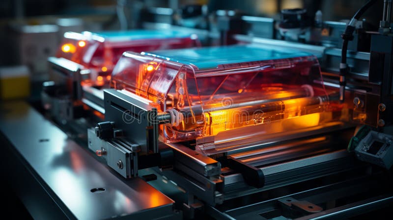 Automatic Industrial Machine. Generative Ai Stock Image - Image of ...