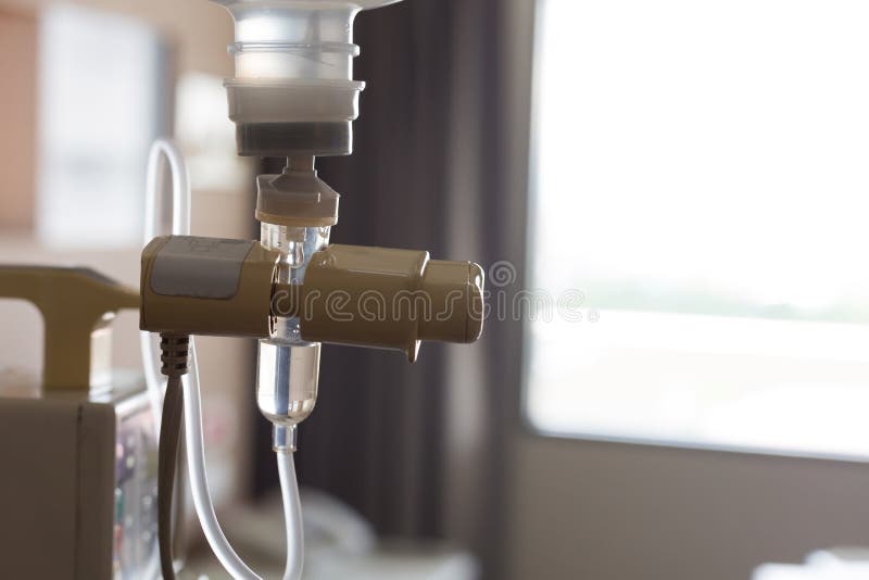 Automatic Infusion IV Drip Saline Solution Machine Medical Stock Photo ...