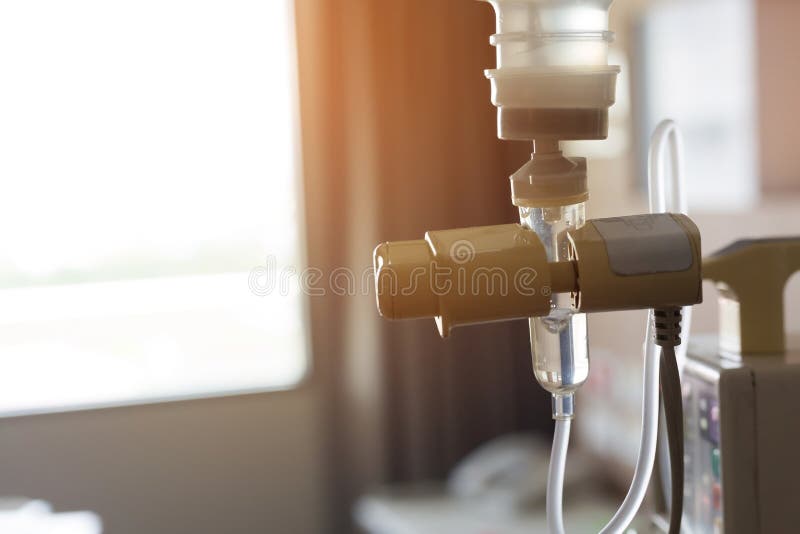 Automatic Infusion IV Drip Saline Solution Machine Medical Stock Image ...